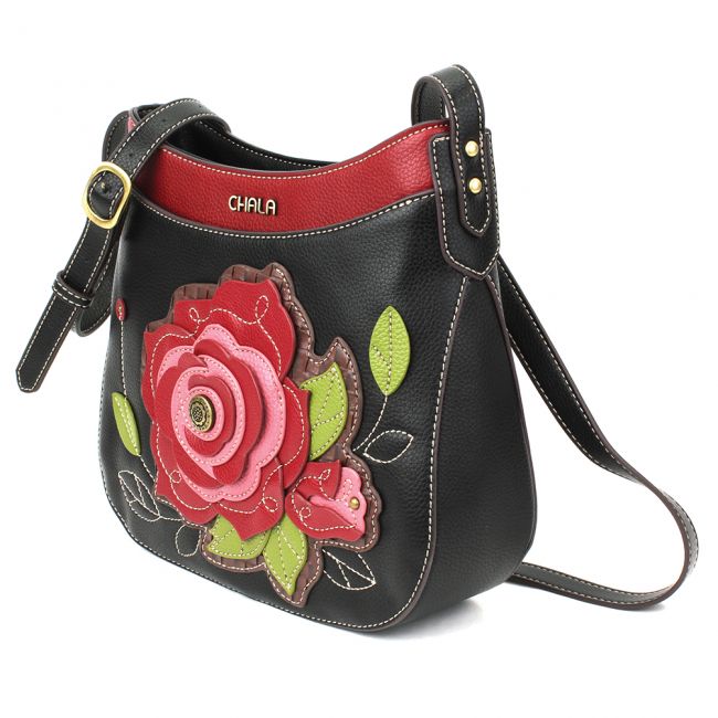 CHALA Red Rose Crescent Crossbody Purse | Enchanted Memories ...